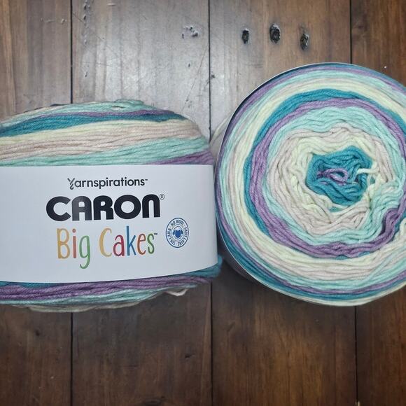 Caron | Office | Lot Of 2 Caron Big Cakes Boysenberry 5 Oz | Poshmark